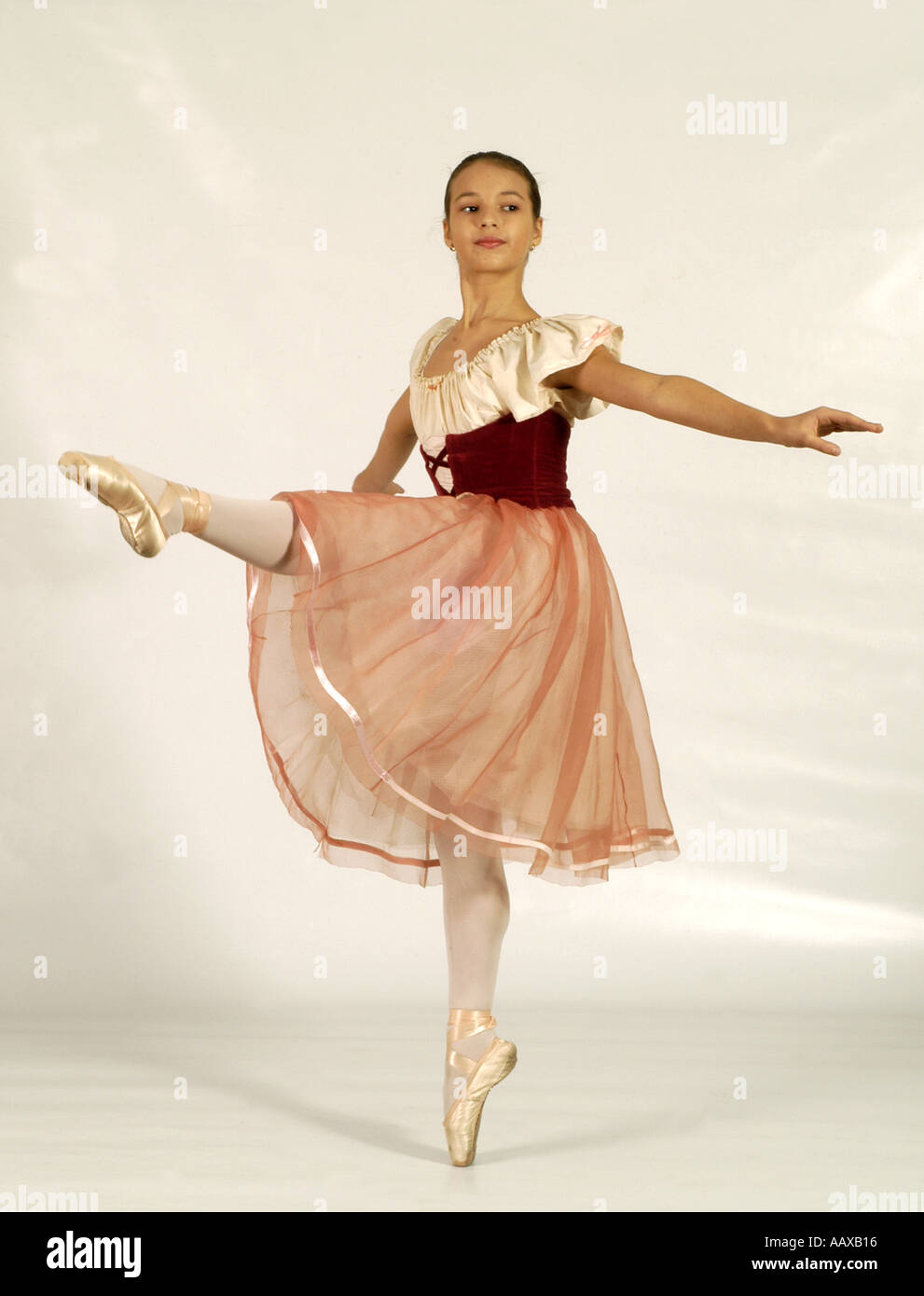 Ballerina standing on toes hi-res stock photography and images - Alamy