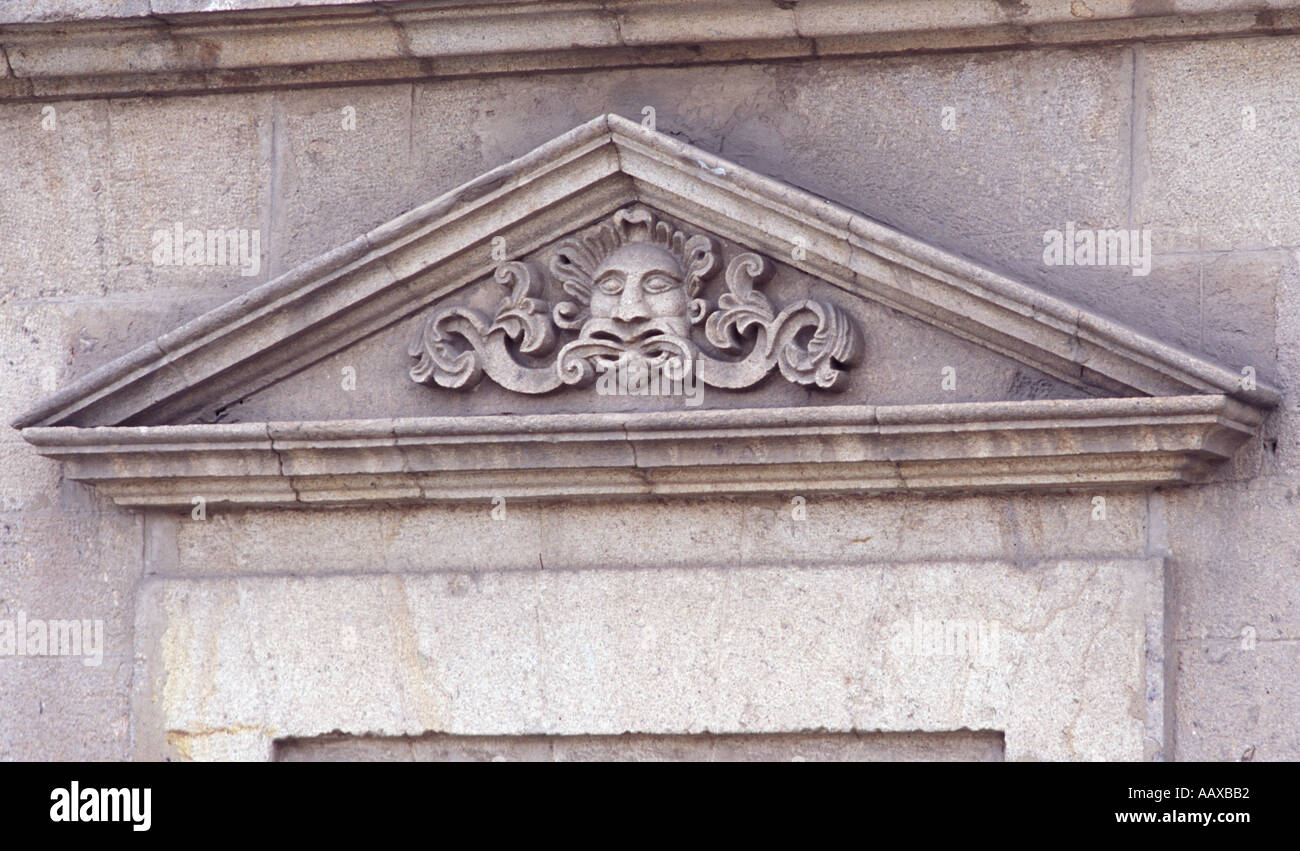 Architectural detail of fine masonry carving Casa Real de la Moneda The ...