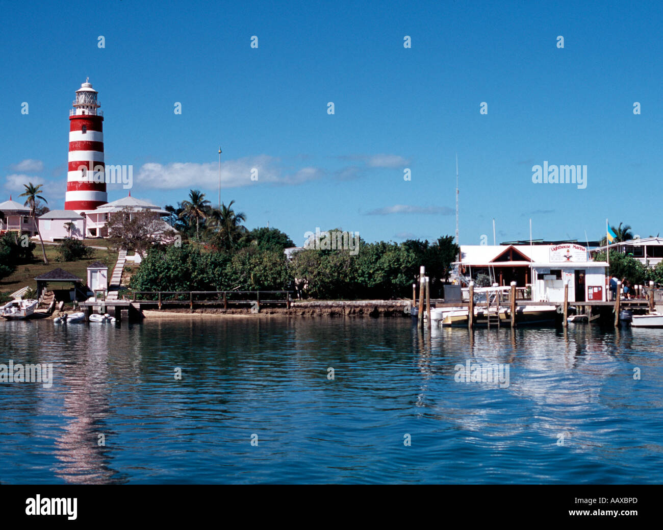 Hopetown Lighthouse, Elbow Cay, Abaco, Bahamas Stock Photo - Alamy