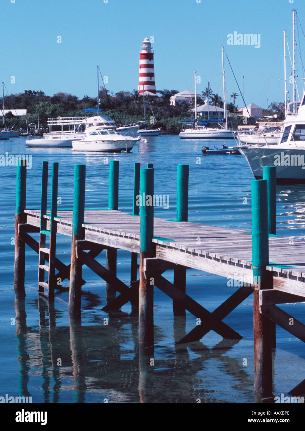 Hopetown Lighthouse, Elbow Cay, Abaco, Bahamas Stock Photo - Alamy
