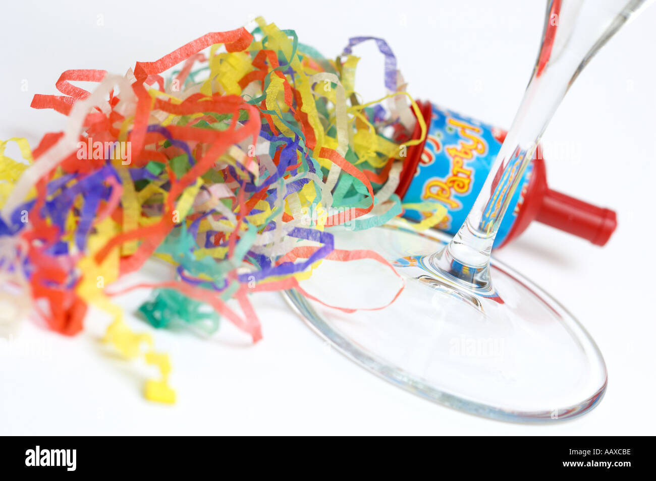 Party Popper Concept Stock Photo - Alamy