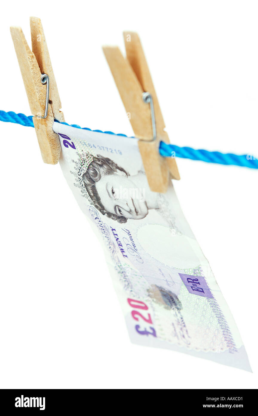 Money washing line uk Cut Out Stock Images & Pictures - Alamy