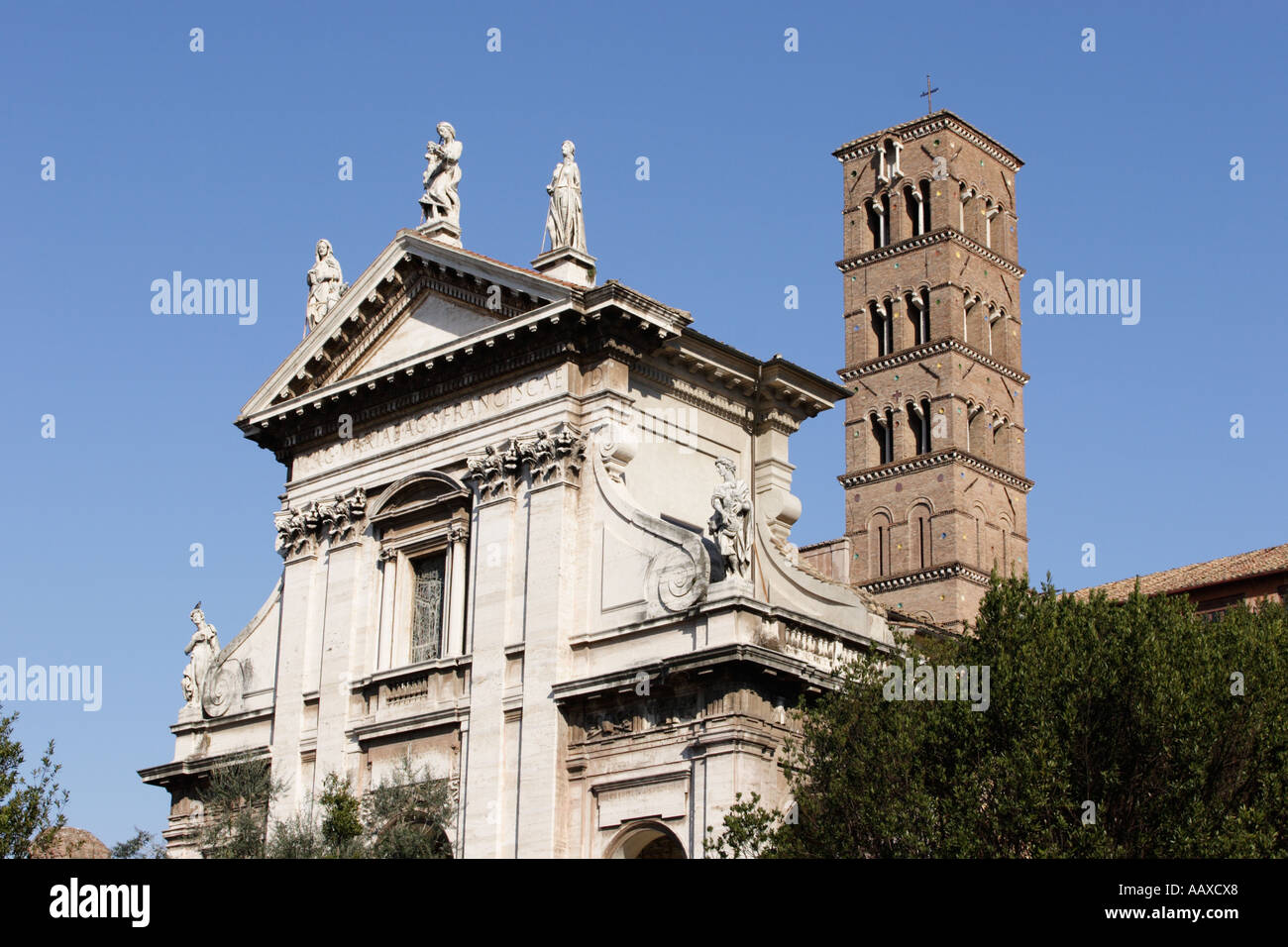 Church Santa Francesca Romana Roman Forum Rome Italy Stock Photo - Alamy