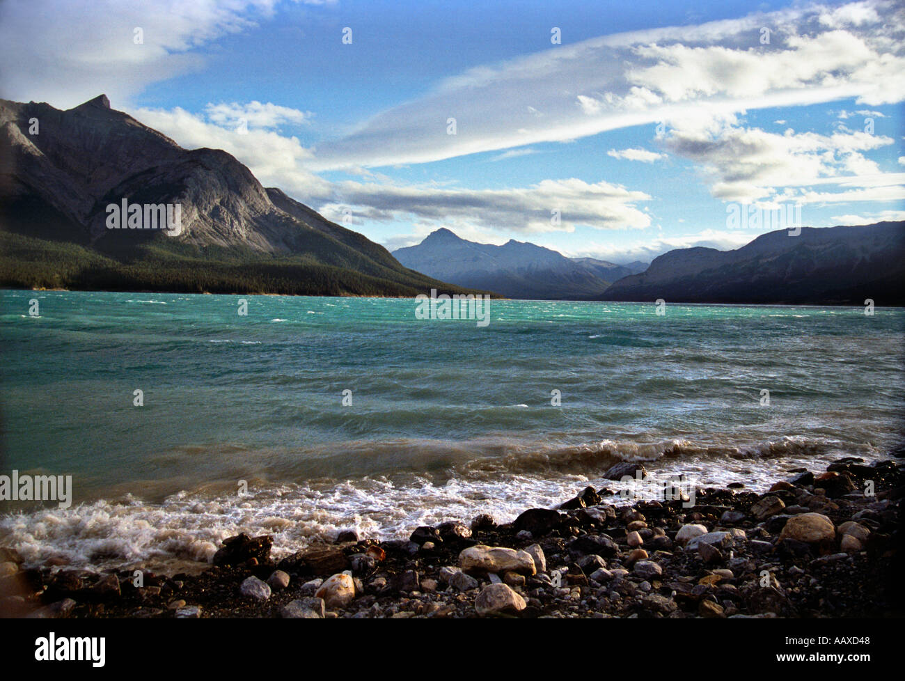 Abraham Lake Alberta Canada Stock Photo - Alamy