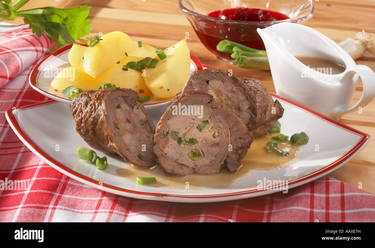 Polish Beef Rolls step by step Stock Photo - Alamy