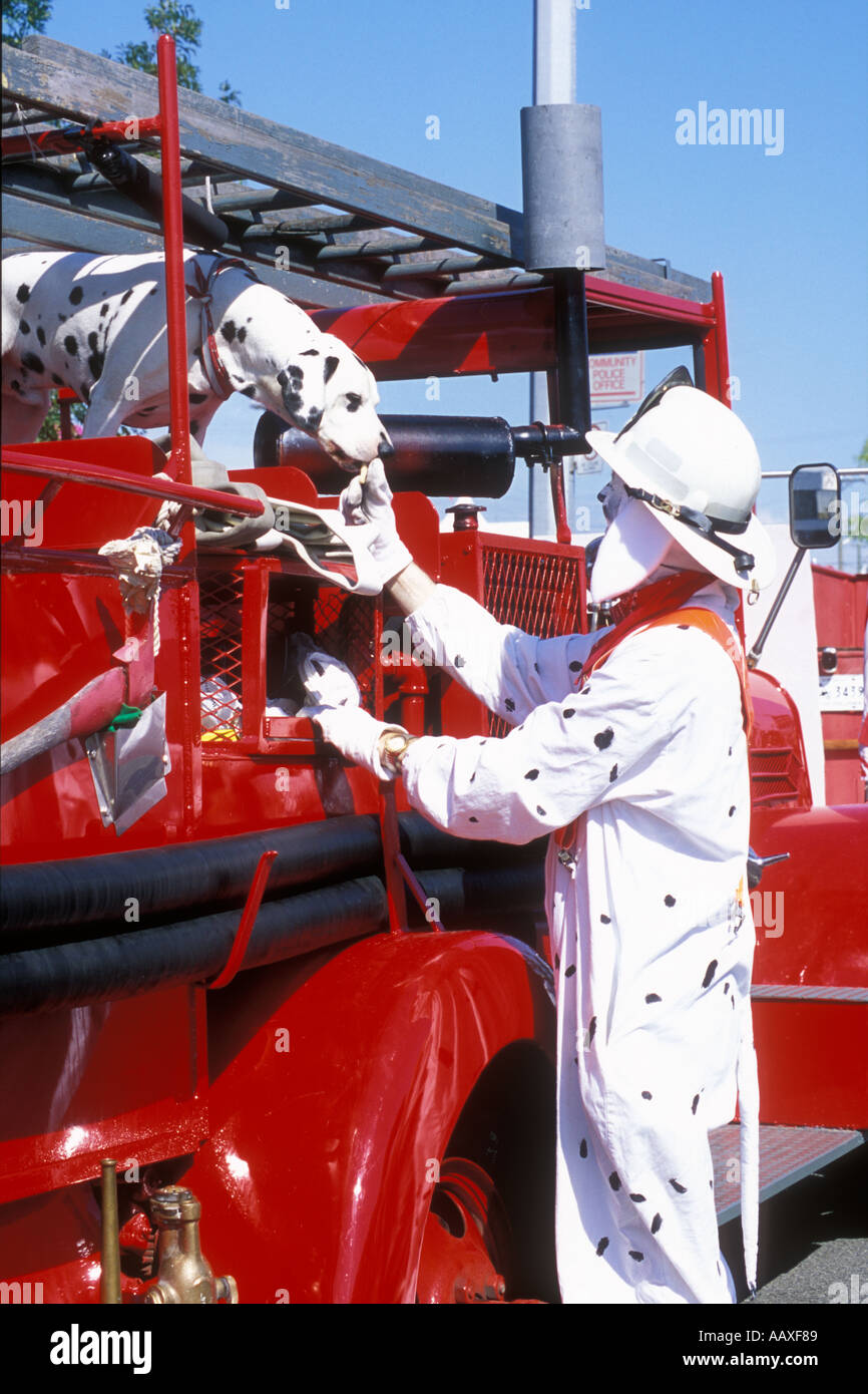 Vintage firetruck hi-res stock photography and images - Alamy
