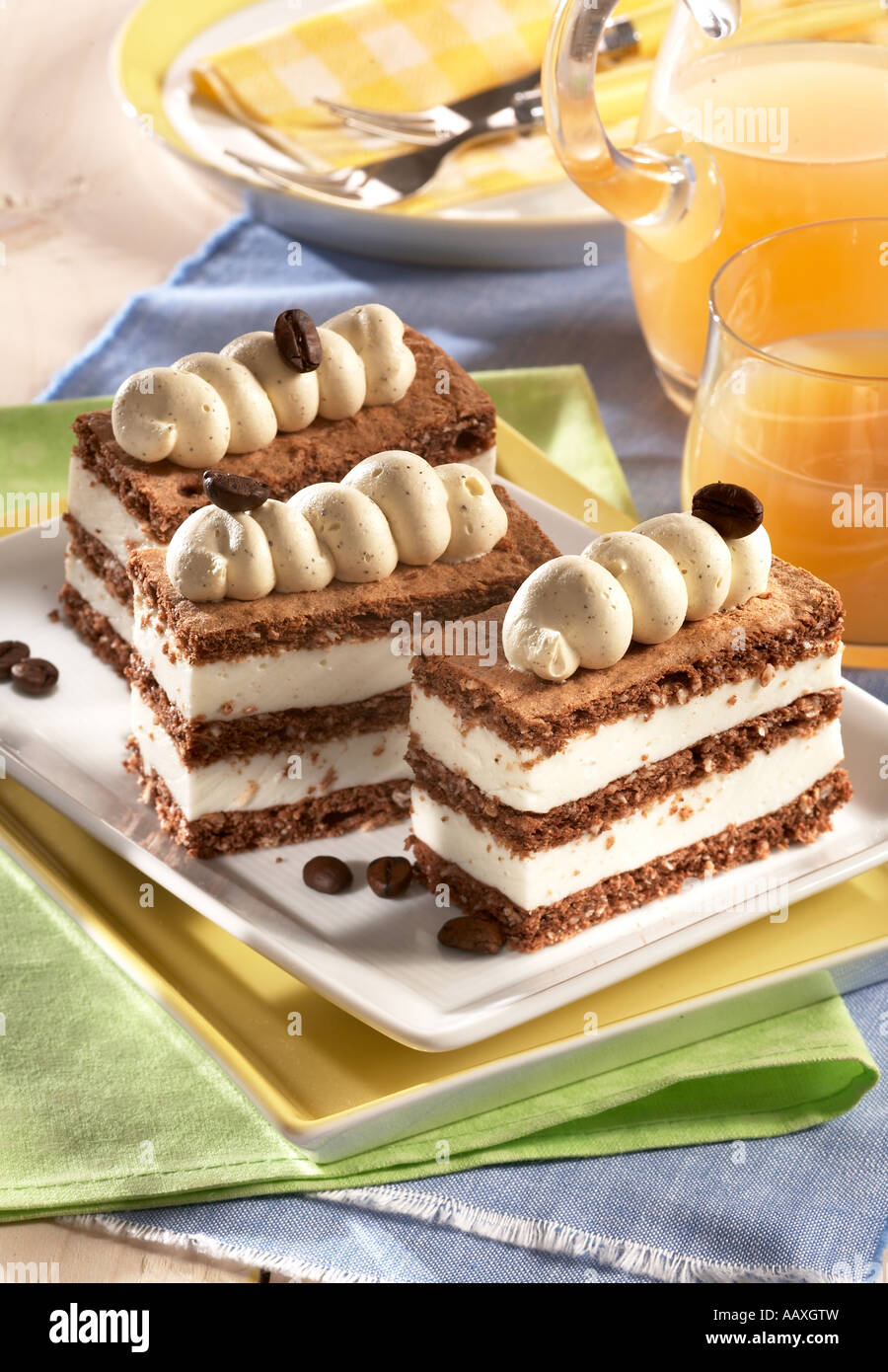 Coffee Cake with Bezé Stock Photo - Alamy