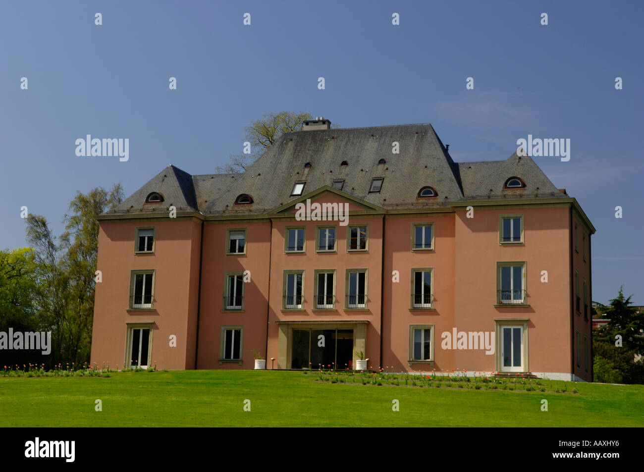 Villa Barton Geneva Switzerland Europe Stock Photo - Alamy