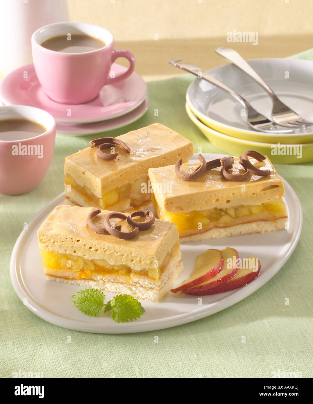 Apple Fancy Cakes Stock Photo - Alamy