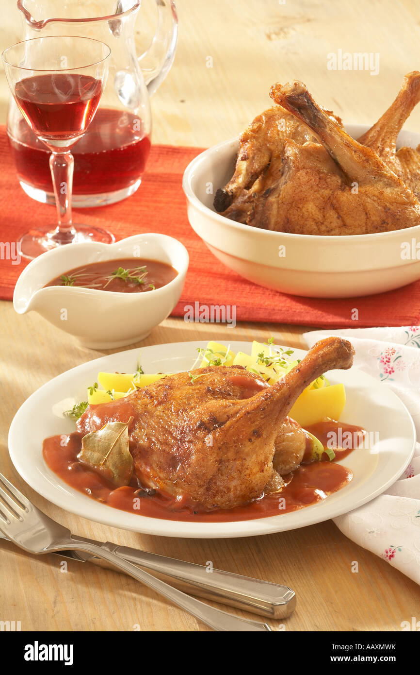 Duck ala Romania Stock Photo - Alamy