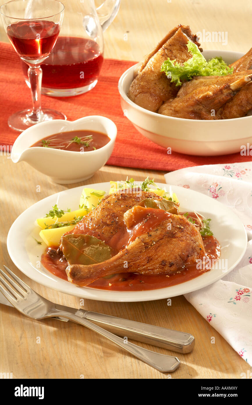 Duck ala Romania Stock Photo - Alamy