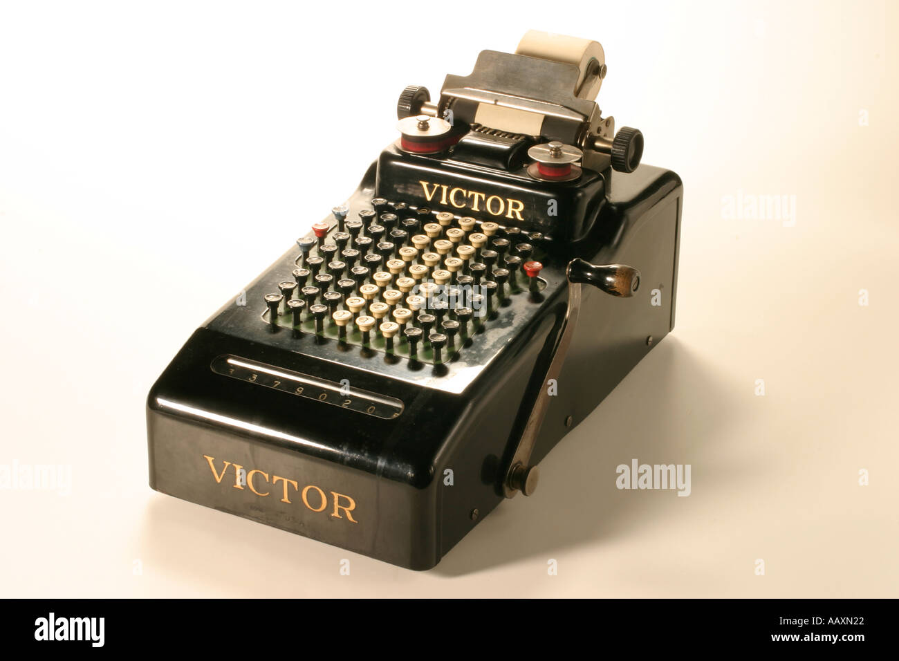 Antique Adding Machine Stock Photo - Alamy