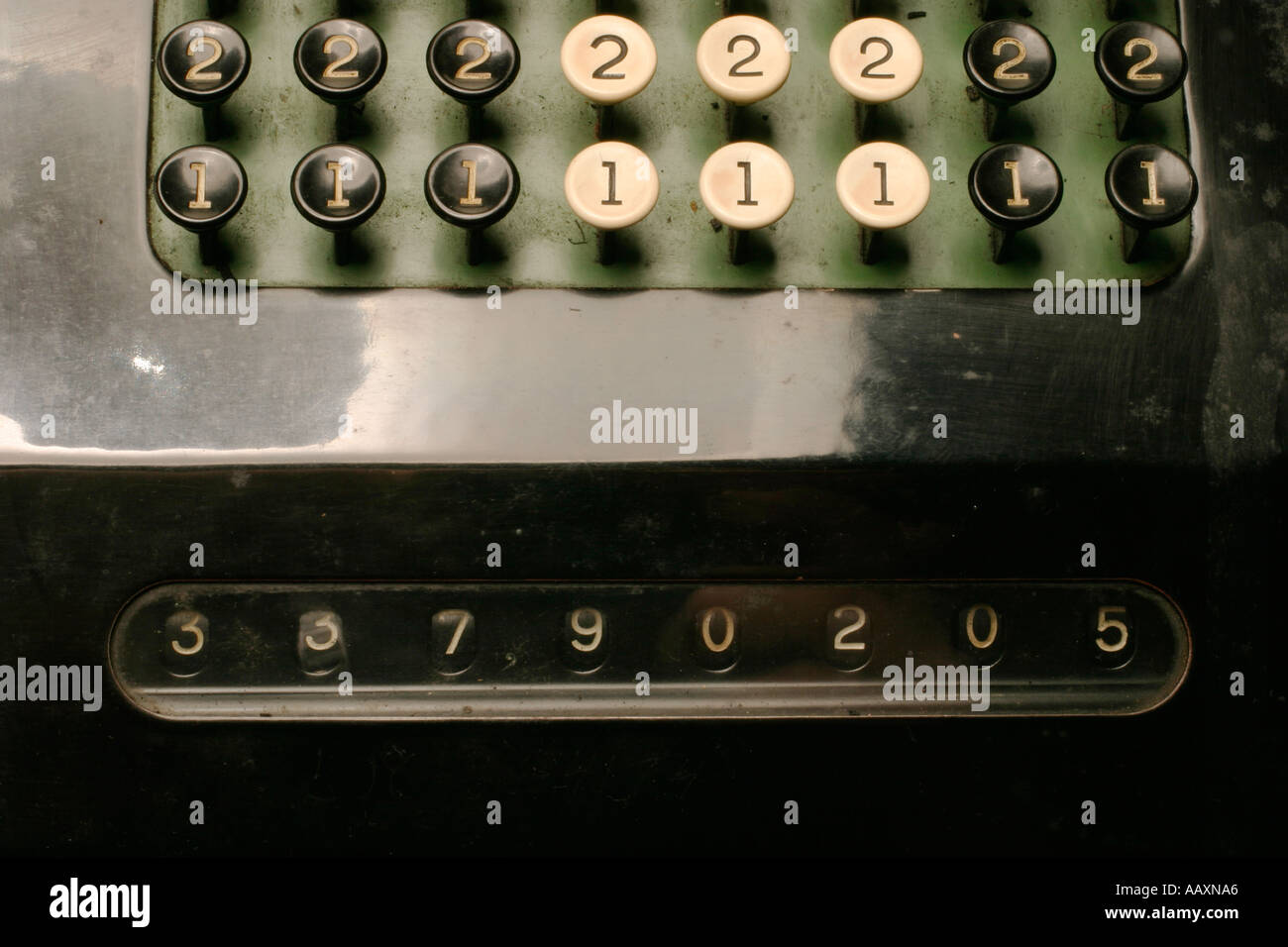 Antique Adding Machine Stock Photo - Alamy