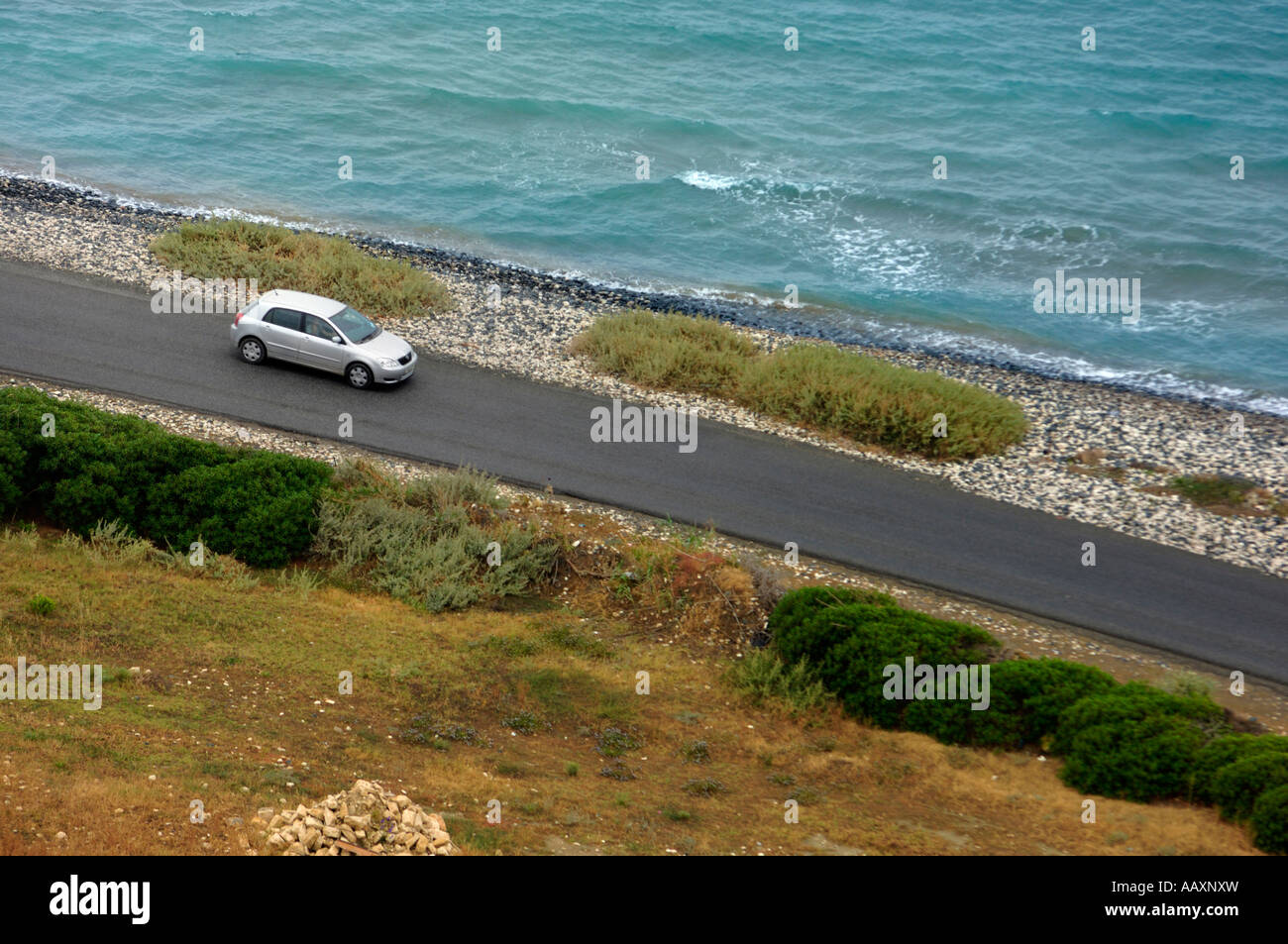 Driving car seashore road hi-res stock photography and images - Alamy