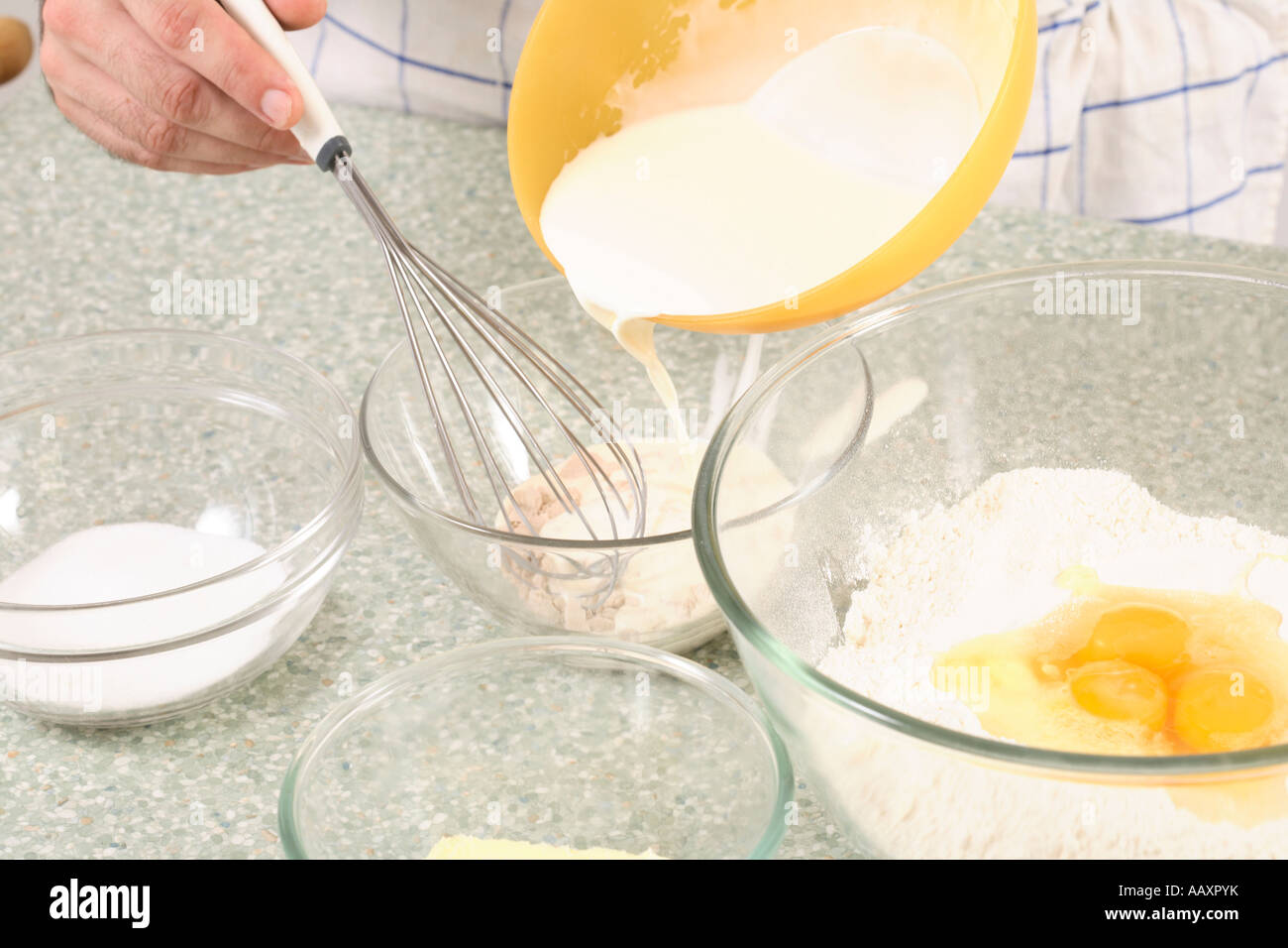 Plummy Pie step by step Stock Photo - Alamy