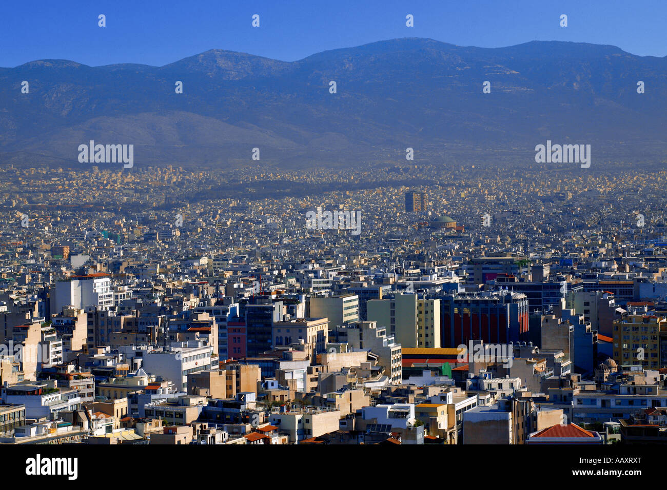 Athens overview from Acropolis Stock Photo - Alamy