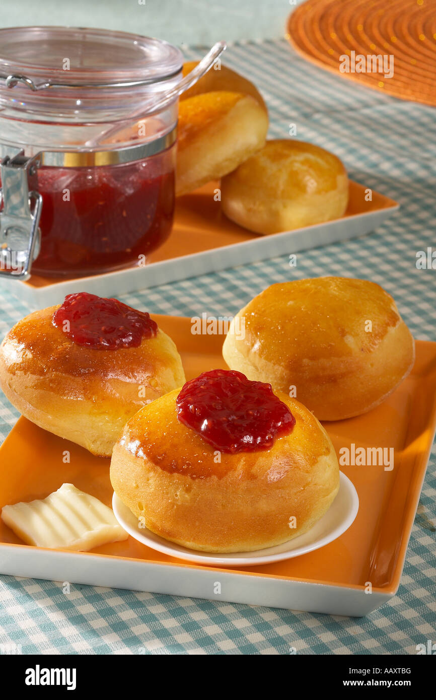 Cakes with Jam Stock Photo - Alamy