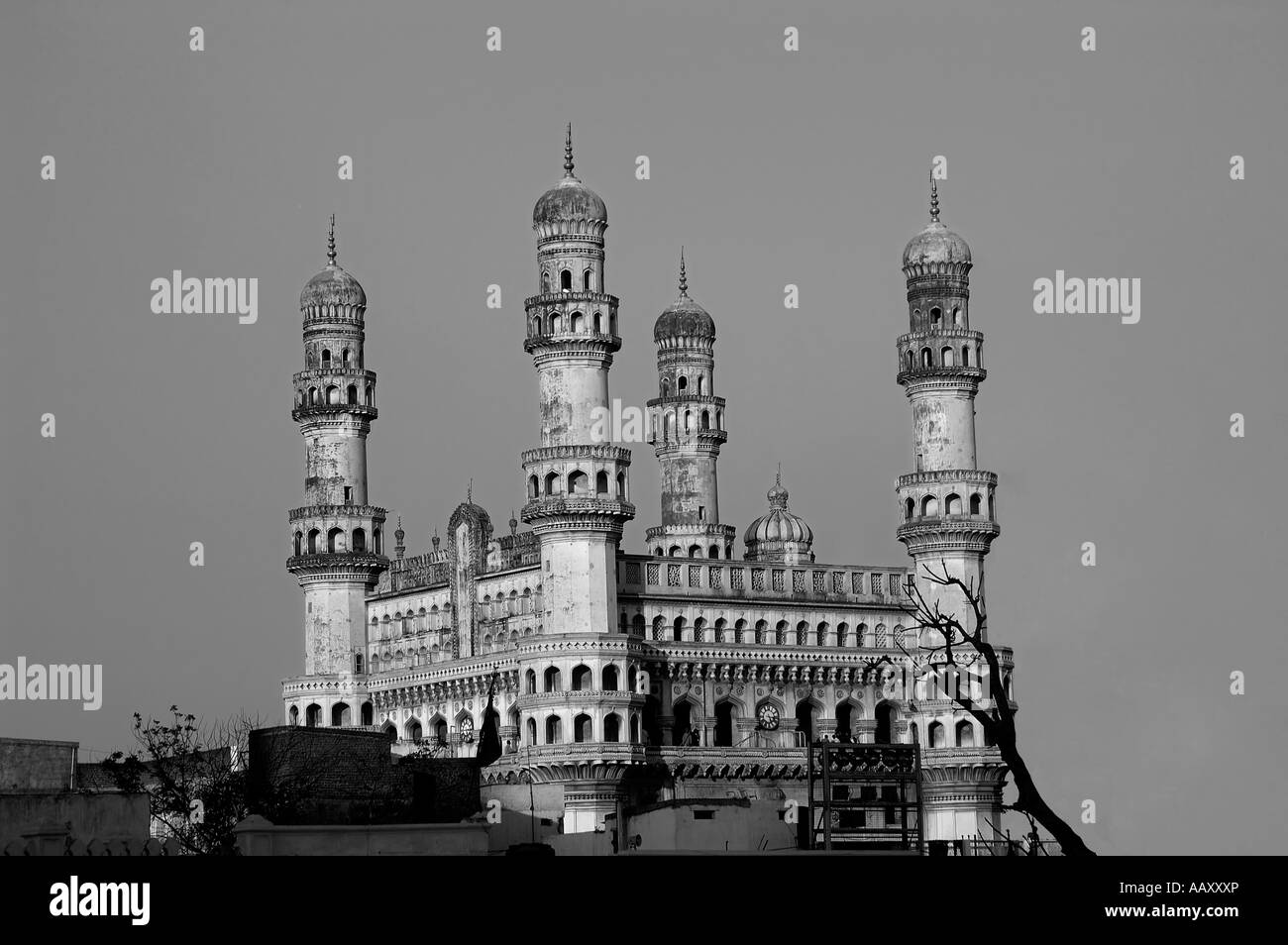 Hyderabad charminar Black and White Stock Photos & Images - Alamy