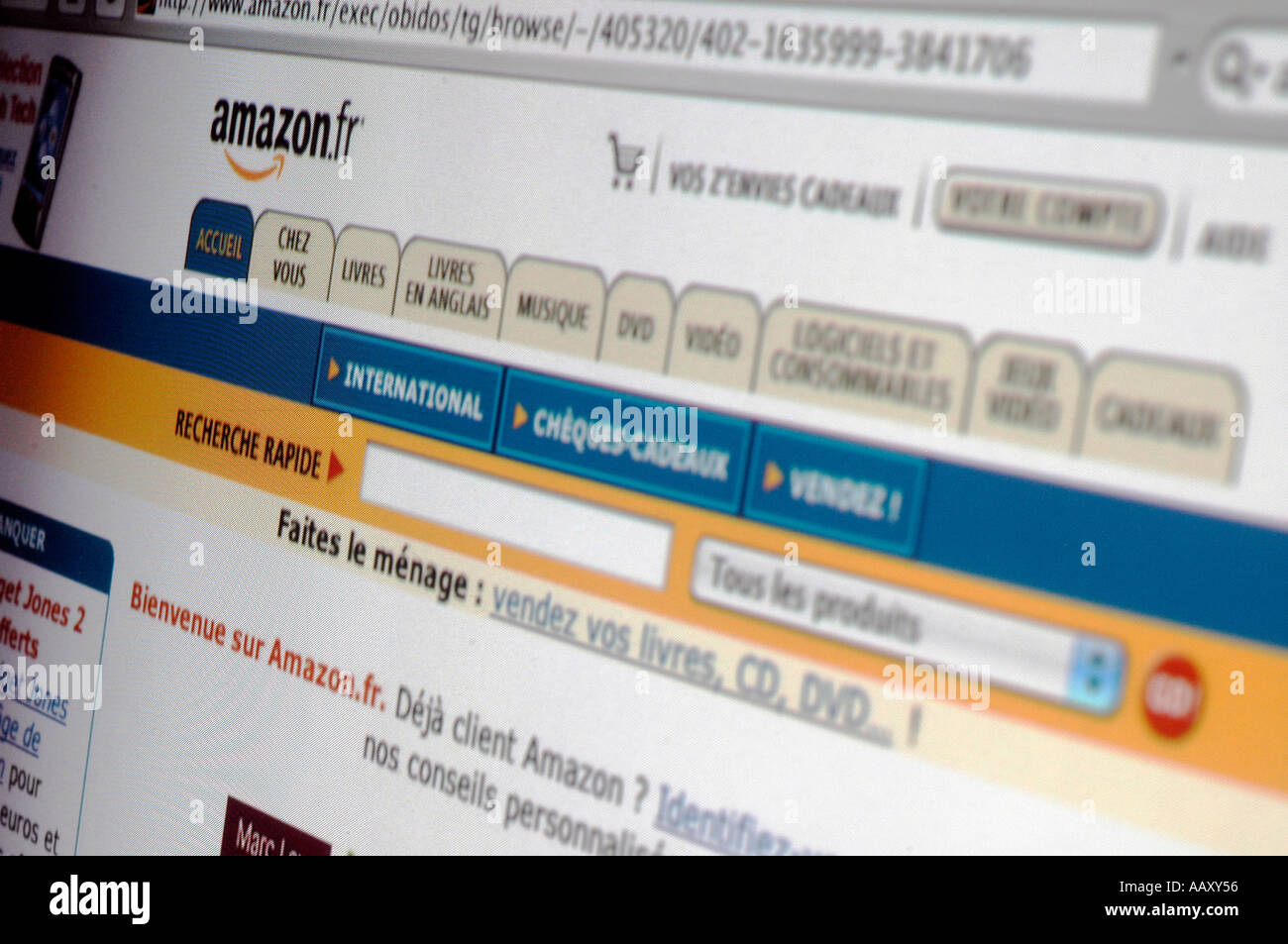 Amazon website france hi-res stock photography and images - Alamy