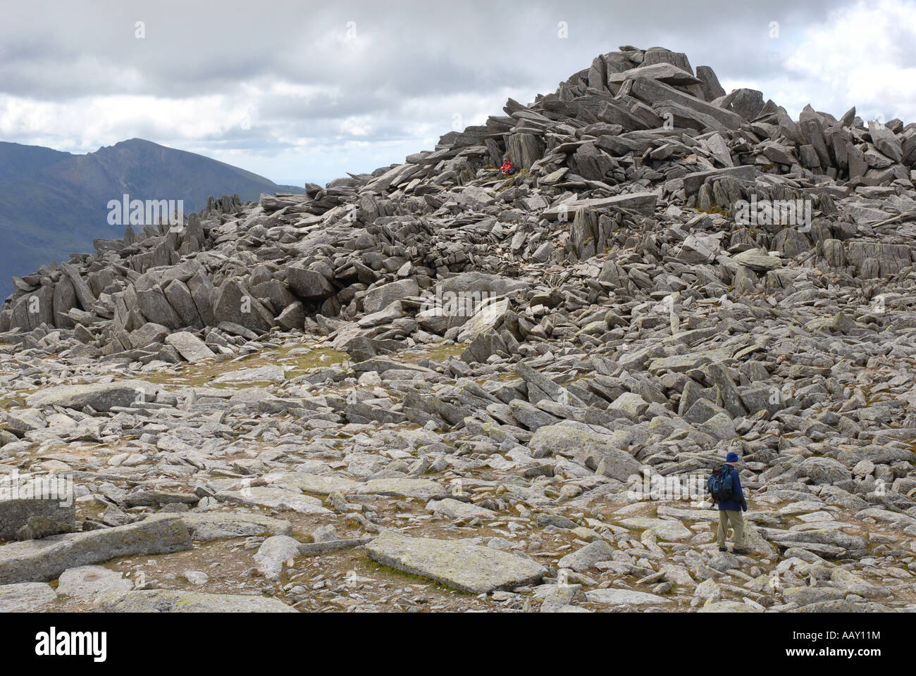 Summit Glyders, Snowdonia, North Wales Stock Photo - Alamy