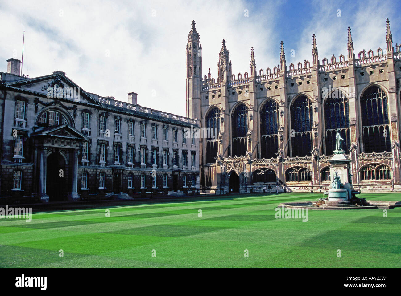 Cambridge kings college chapel and grounds Stock Photo - Alamy