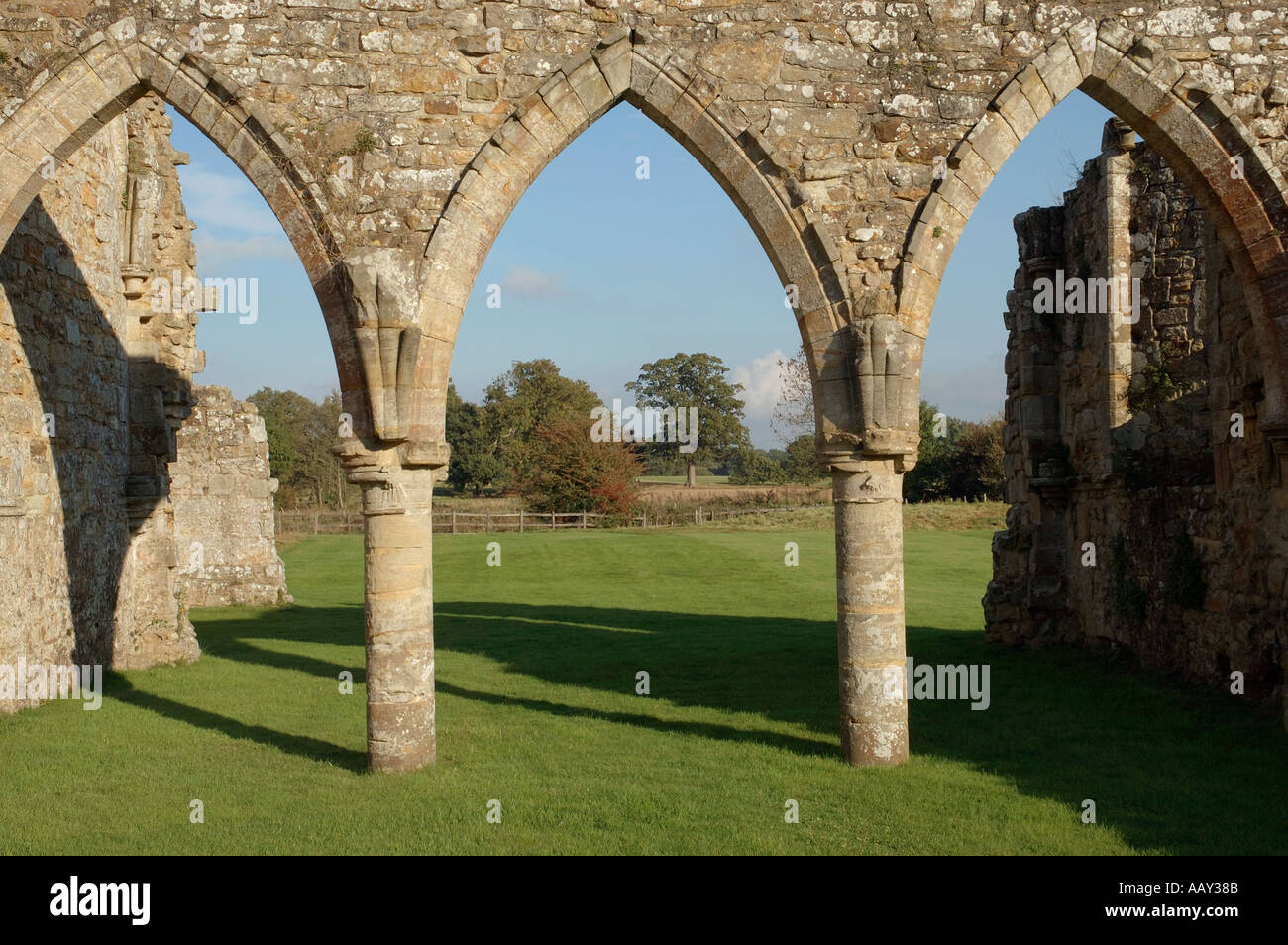 Ruins of Bayham Abbey in Kent England Stock Photo - Alamy