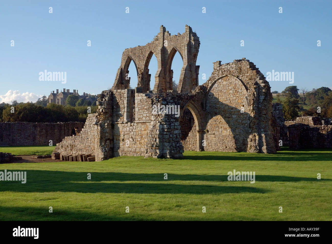 Ruins of Bayham Abbey in Kent England Stock Photo - Alamy