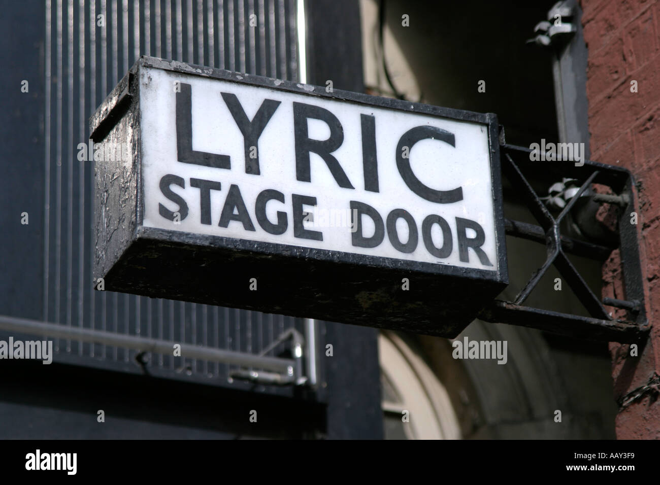 Theatre Stage Door Sign Night High Resolution Stock Photography and ...