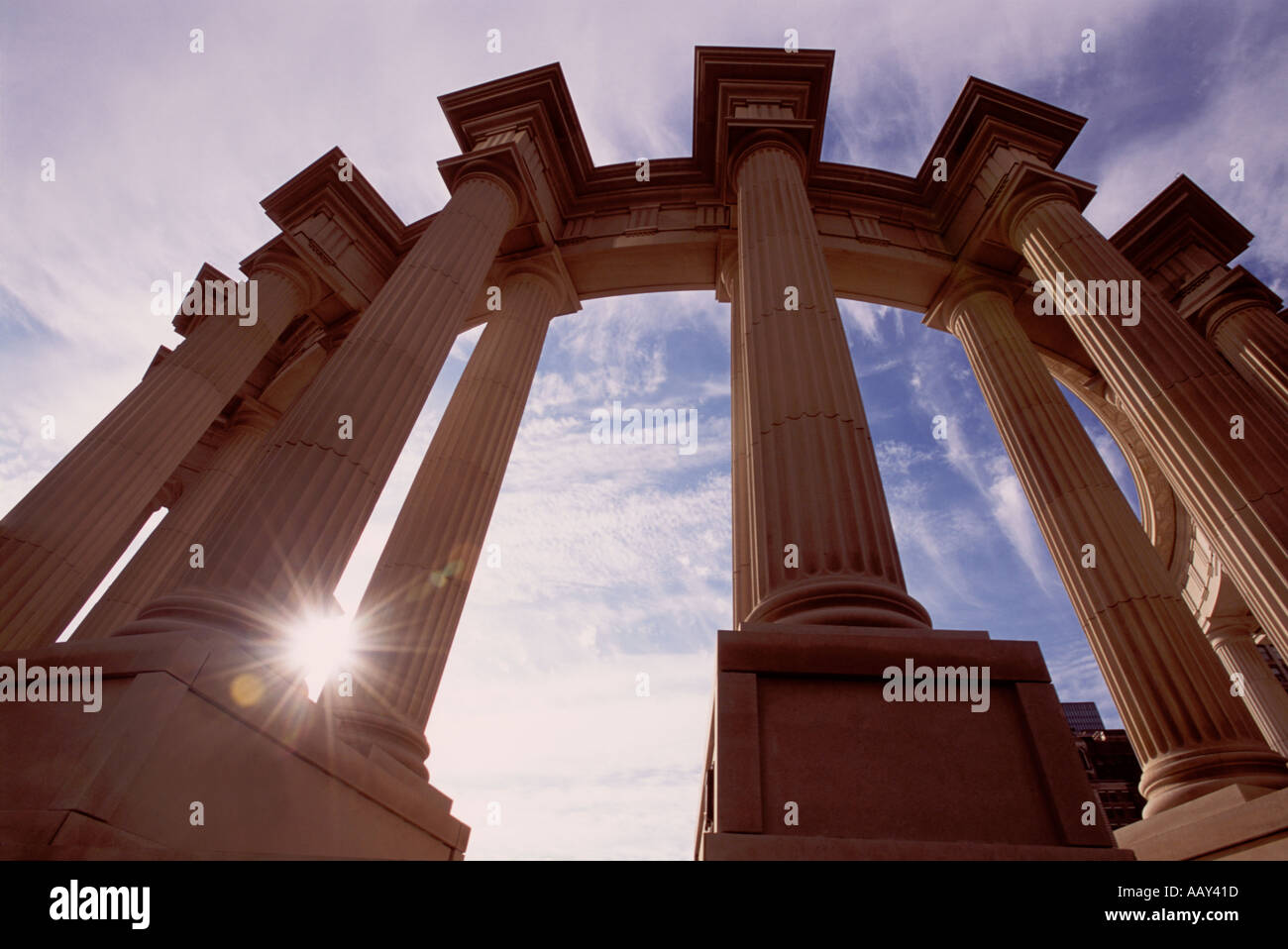 Classic Columns at Millennium Park Chicago Illinois USA Stock Photo - Alamy