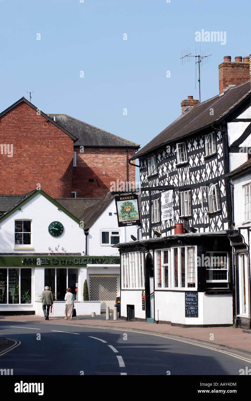 Market Street and Royal Oak Hotel, Tenbury Wells, Worcestershire ...