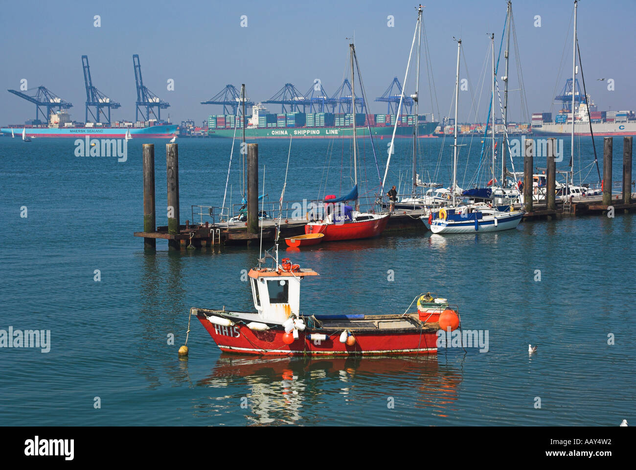 europe uk england essex harwich port Stock Photo - Alamy