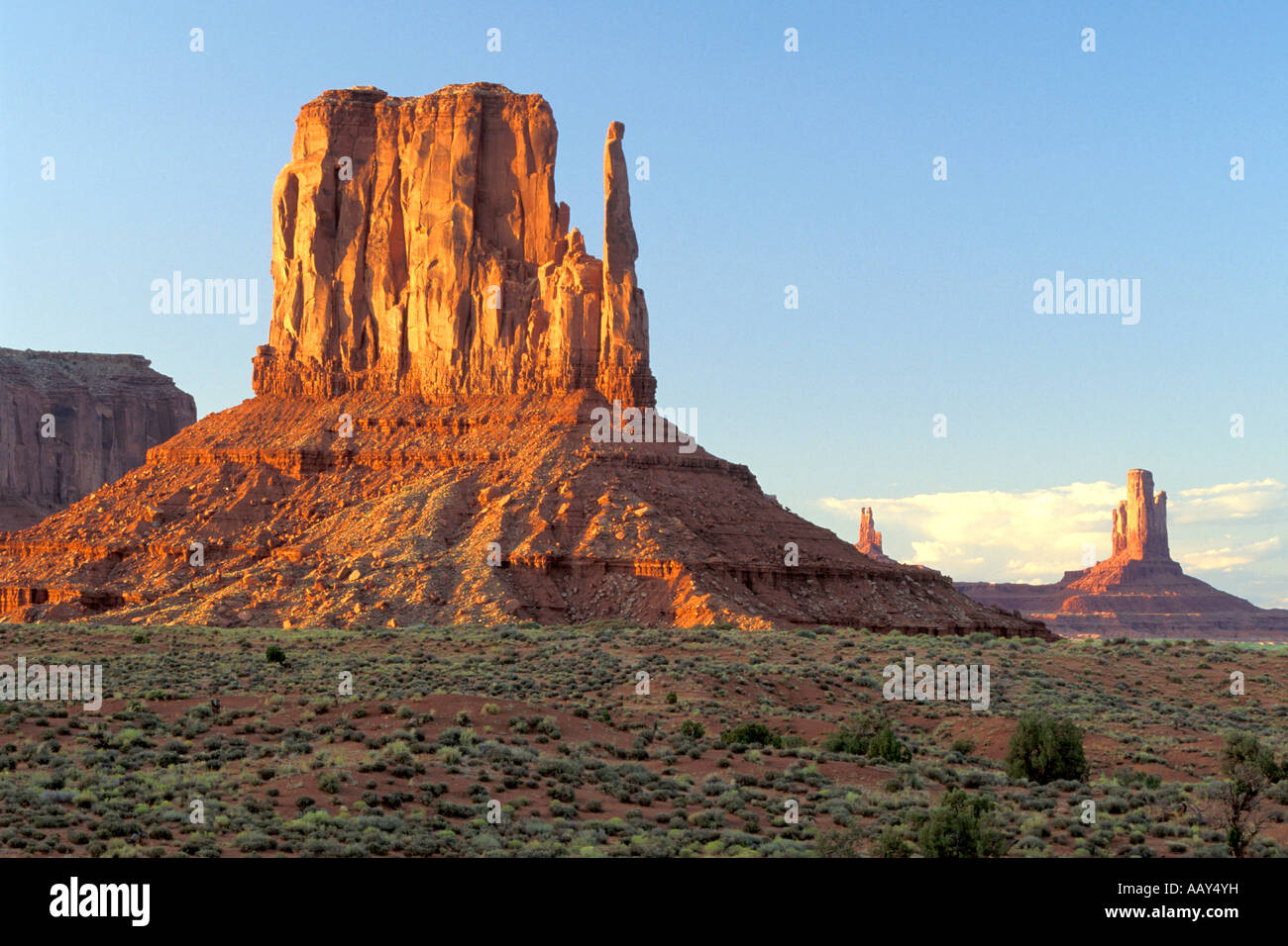 rock formations in Monumet Valley Arizona in the American Southwest ...