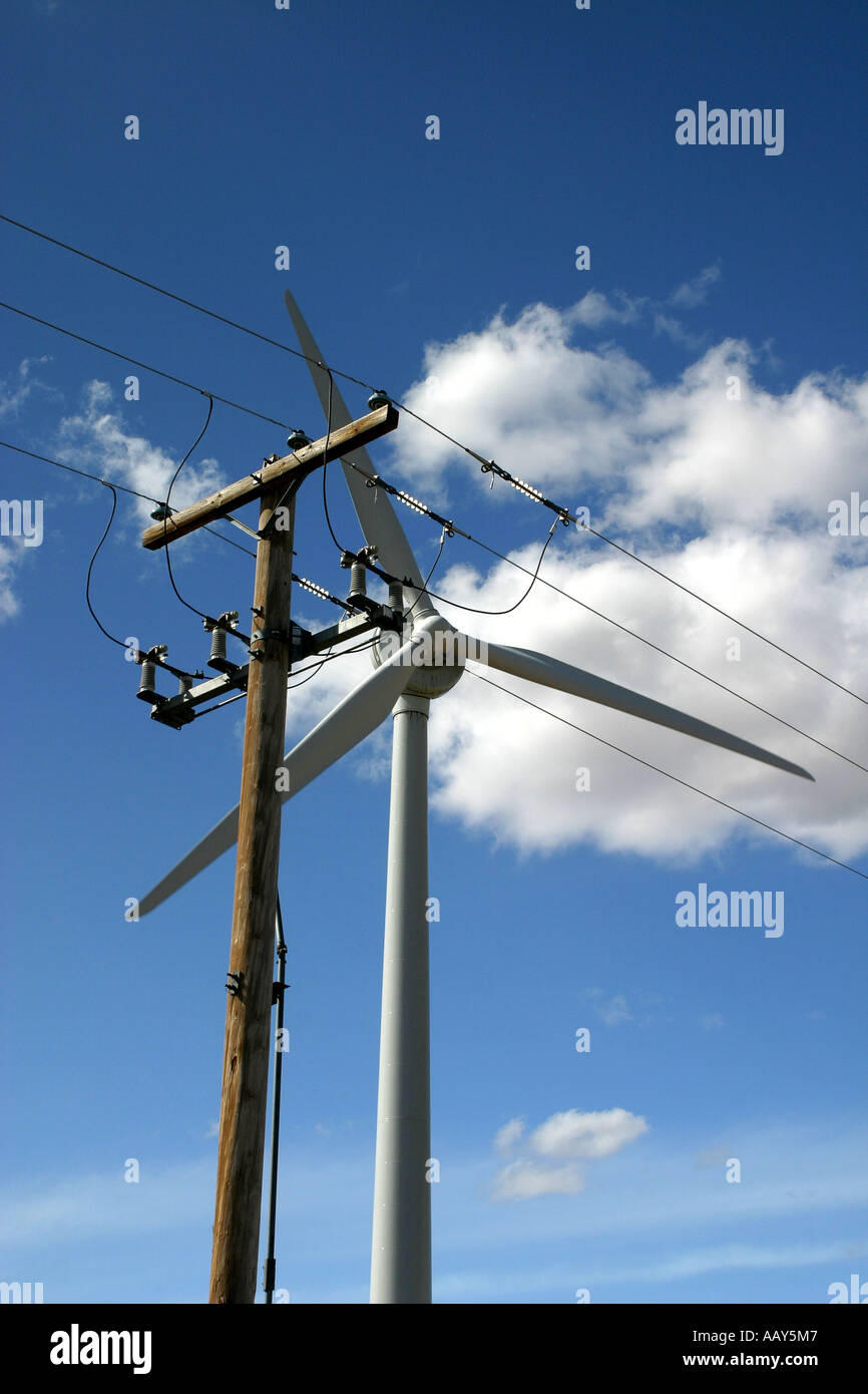 Wind farms - harnessing the wind - and electrical power Stock Photo - Alamy