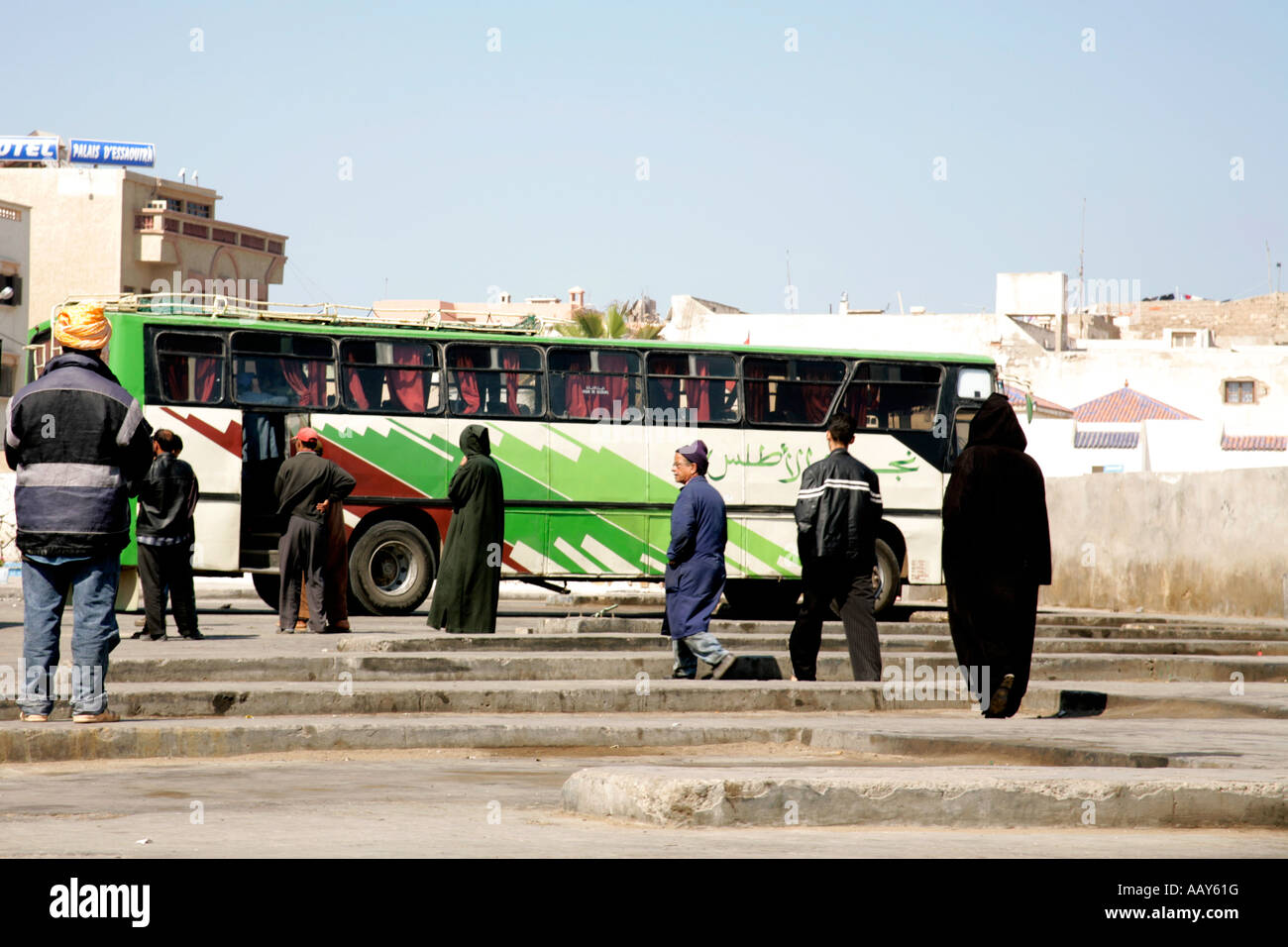 essaouira bus station Stock Photo - Alamy