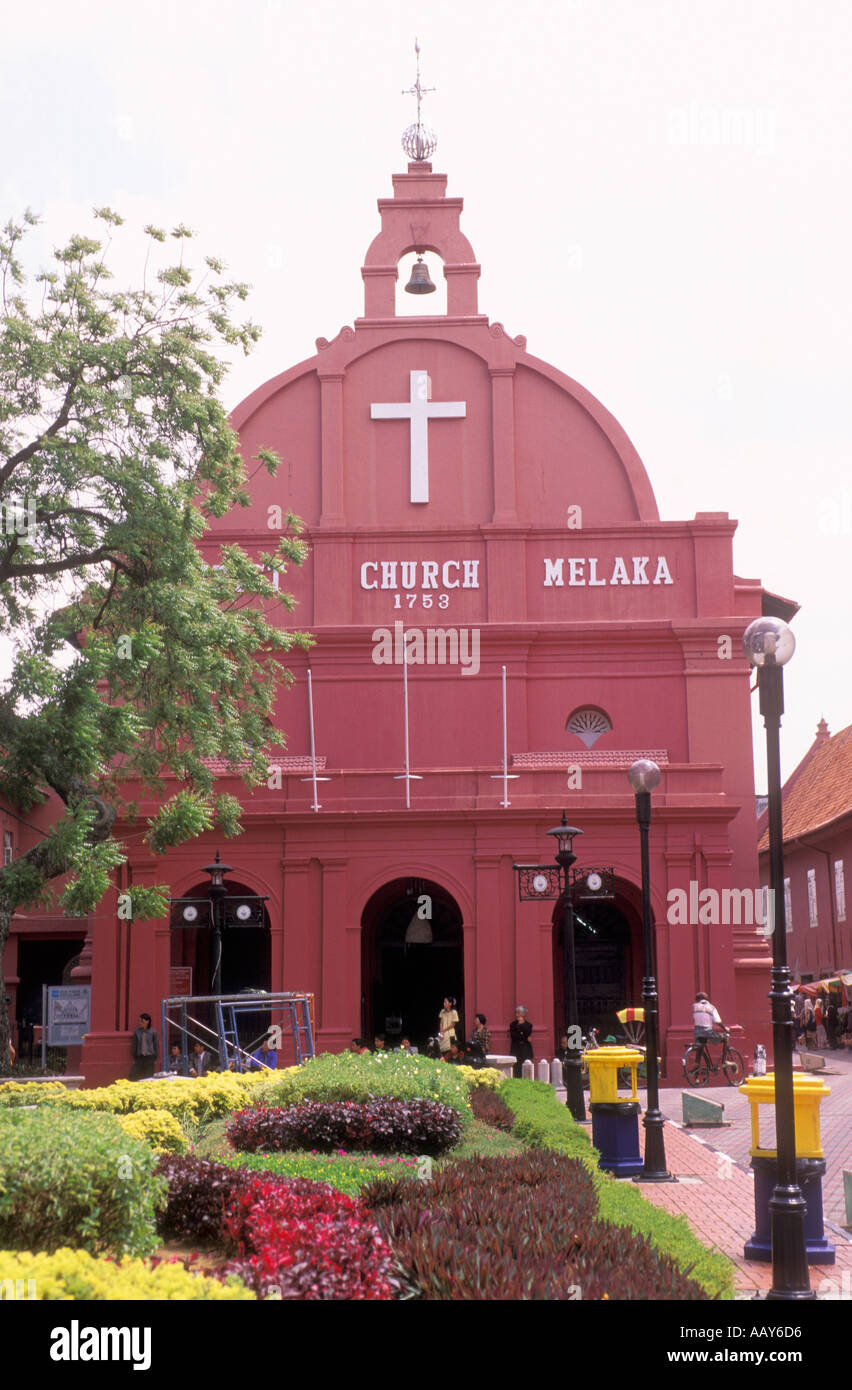 Malaysia Malacca Melaka Christ Church Stock Photo - Alamy