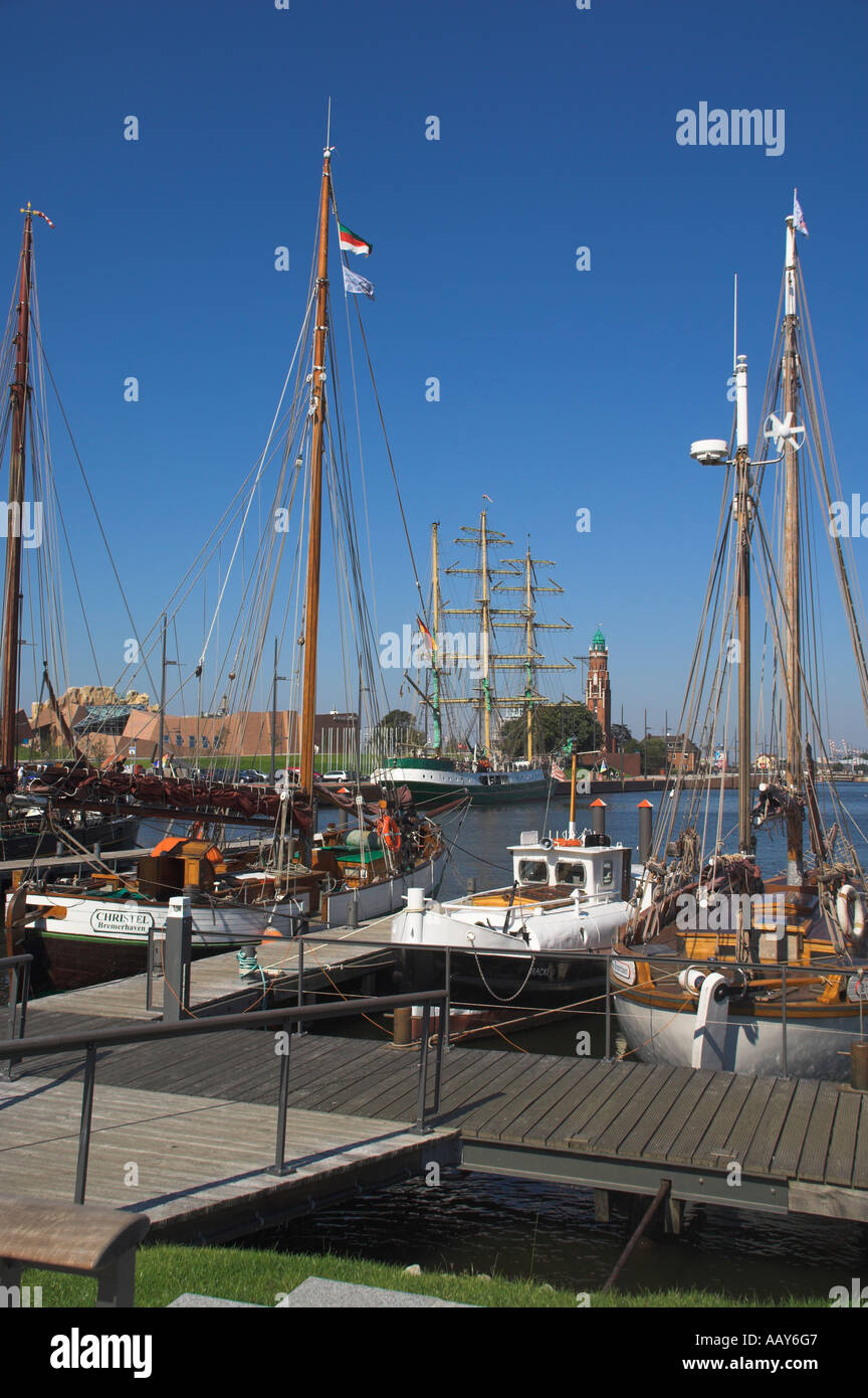 Germany Bremen Bremerhaven historic docks Stock Photo - Alamy