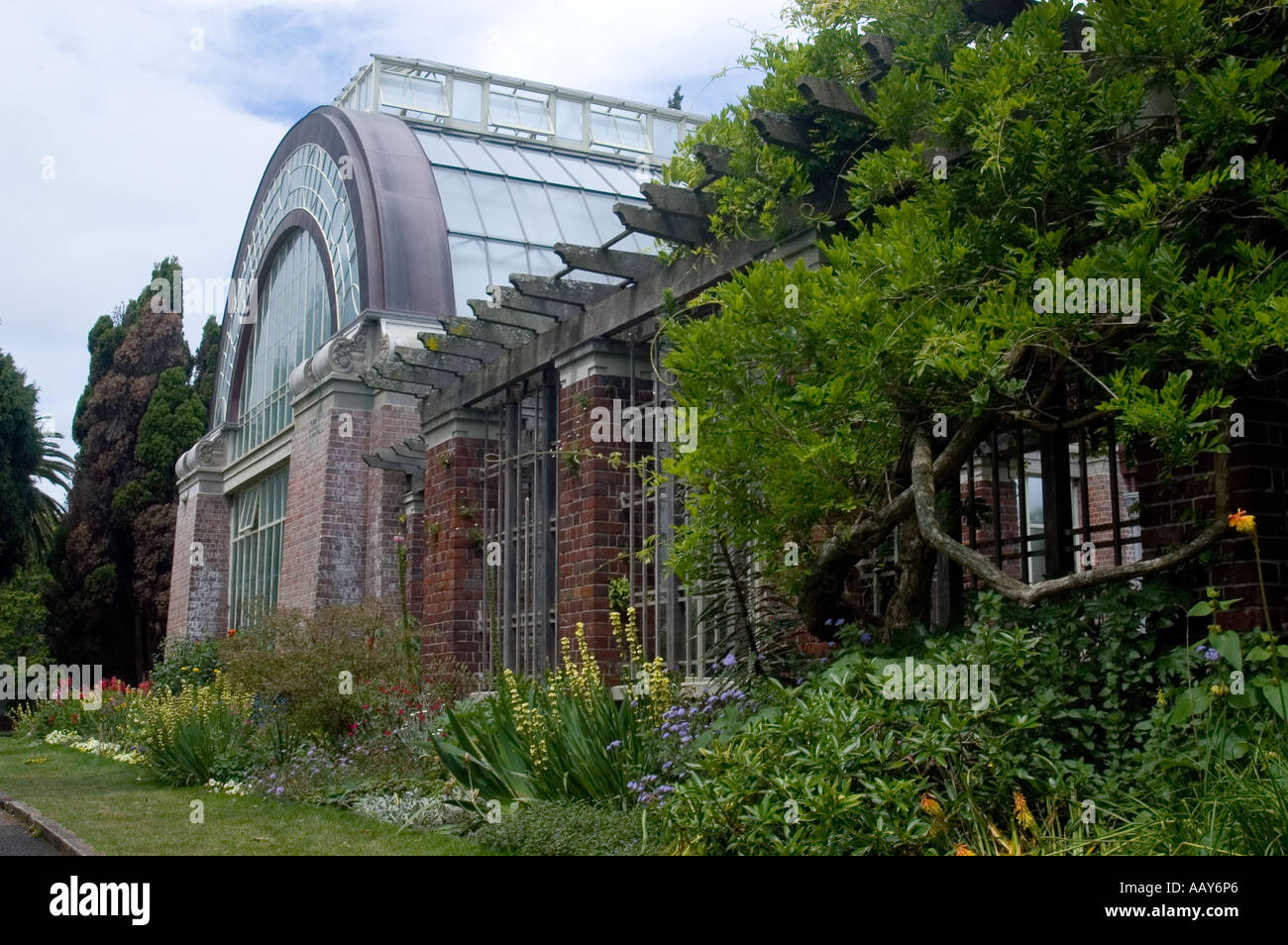 winter gardens Auckland Domain Stock Photo - Alamy