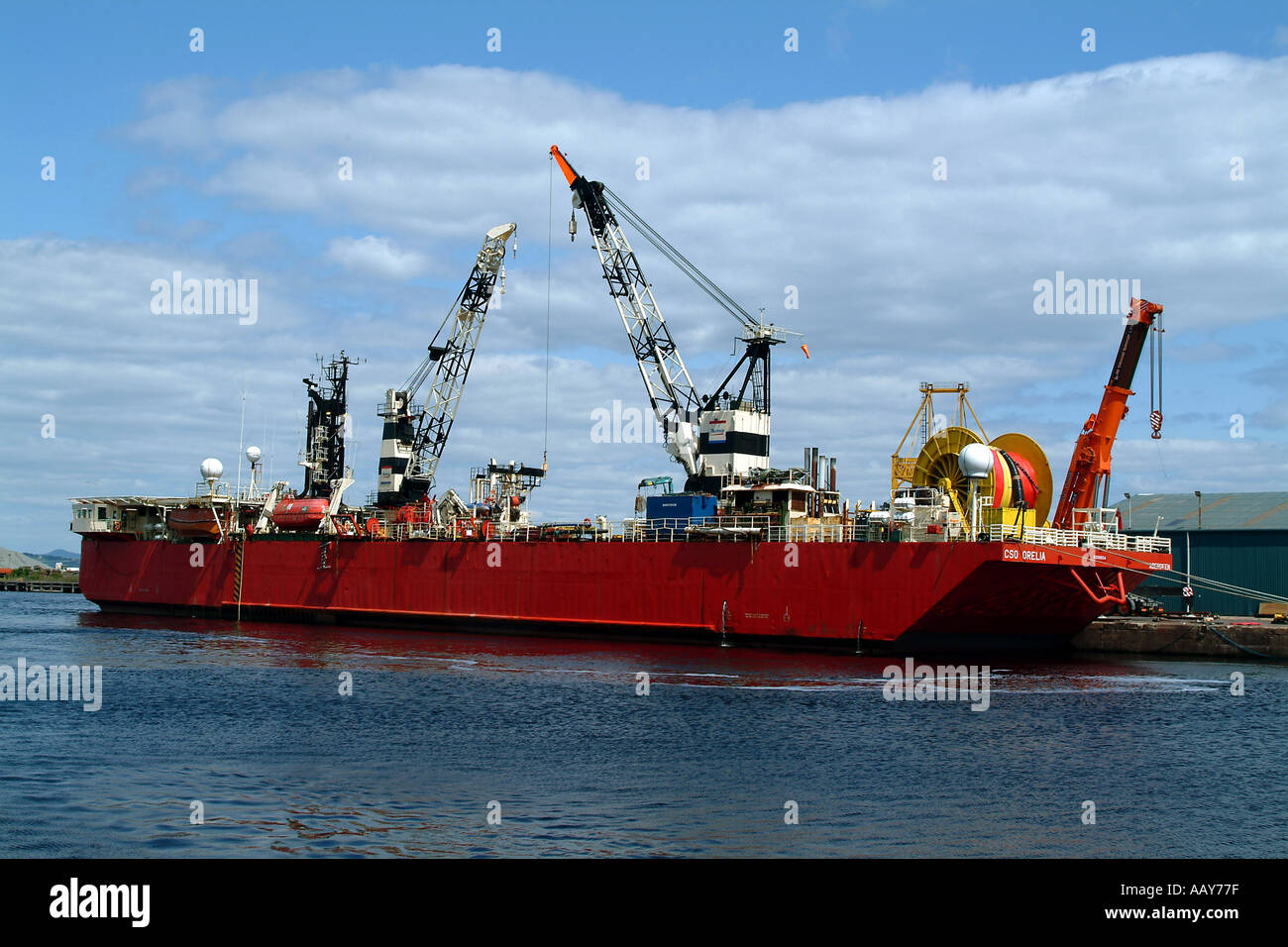 Oil industry vessel Port of Leith Scotland Stock Photo - Alamy