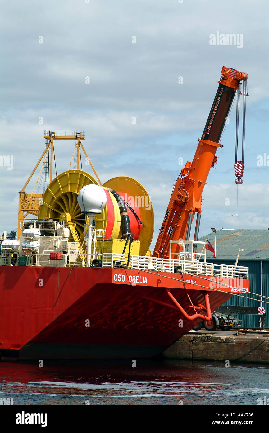 Oil industry vessel Port of Leith Scotland Stock Photo - Alamy
