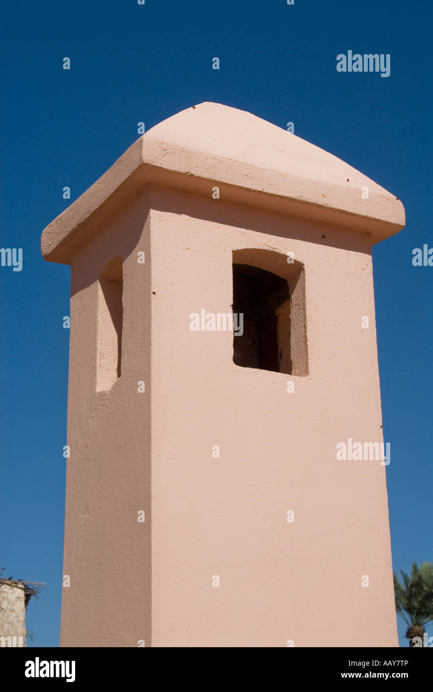 11 11 06 Marrakech Morocco The Porte Royale Riad chimney on the roof ...