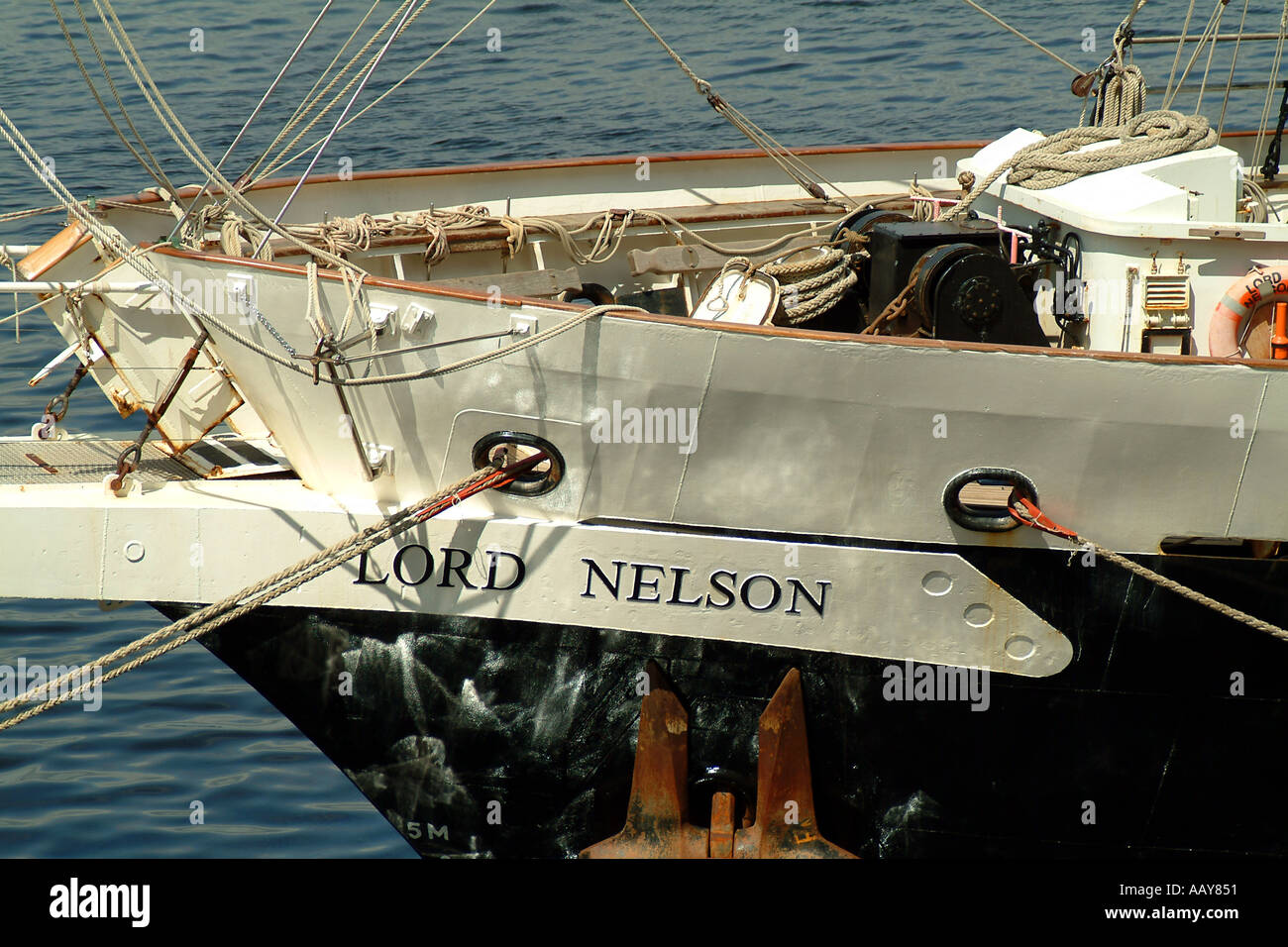 Lord Nelson training ship Stock Photo - Alamy