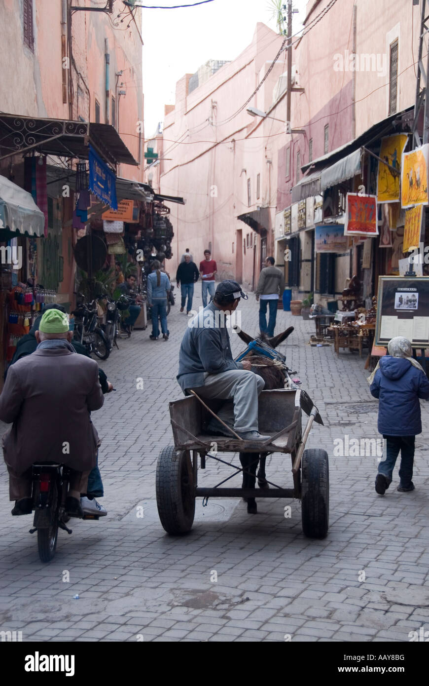 22 01 07 Marrakech Morocco Street scene in the medina Photo Simon ...