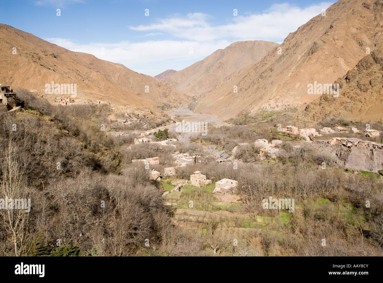 22 01 07 Marrakech Morocco The Ait Mizane Valley with the village of ...