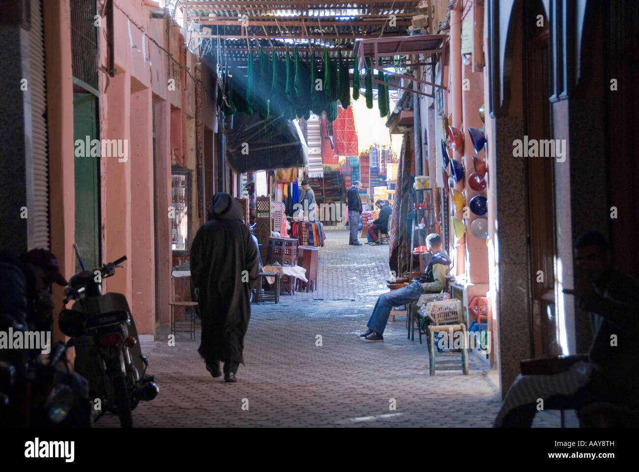 22 01 07 Marrakech Morocco Street scene in the medina Photo Simon ...