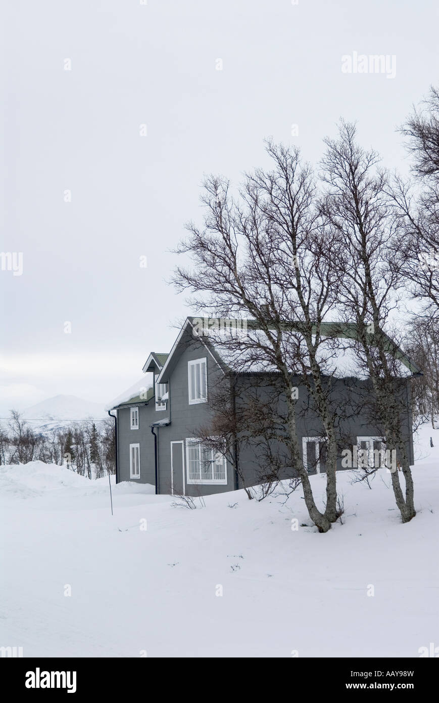 House in the Swedish mountains. Storlien Stock Photo - Alamy