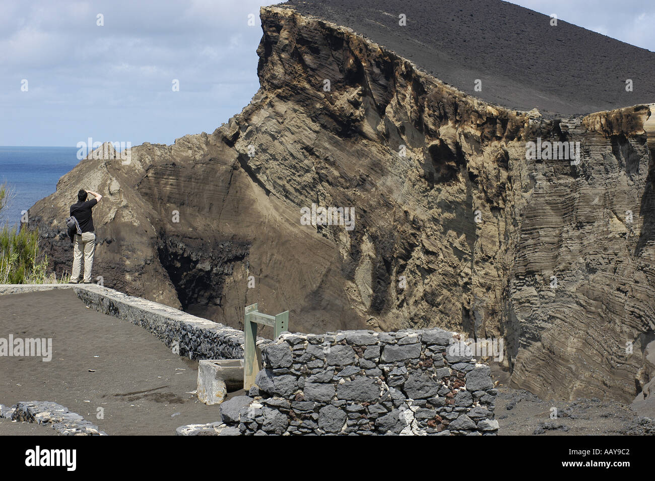 Faial Island volcano the Capelinho a massive volcano with intense ...
