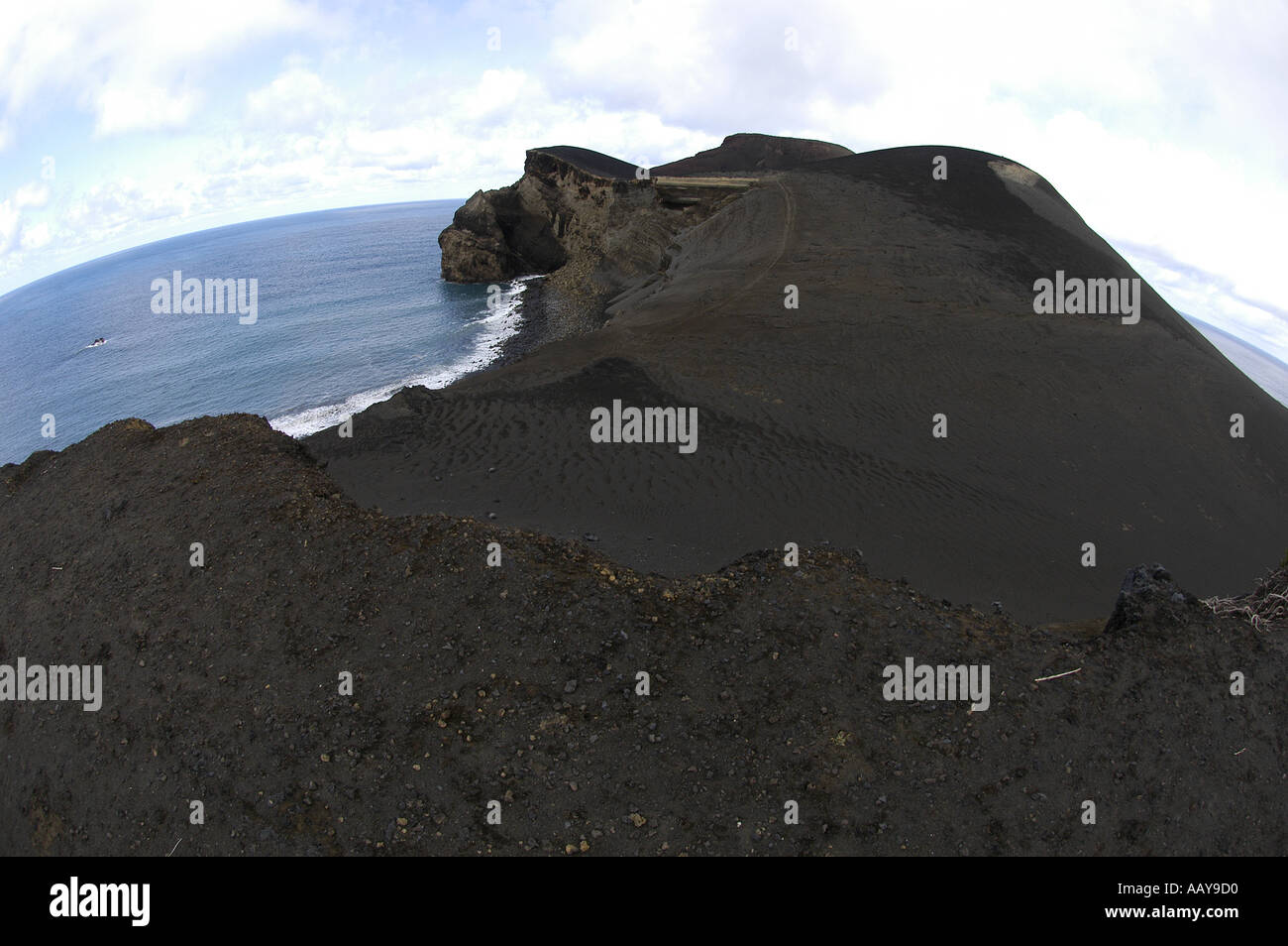 Faial Island volcano the Capelinho a massive volcano with intense ...