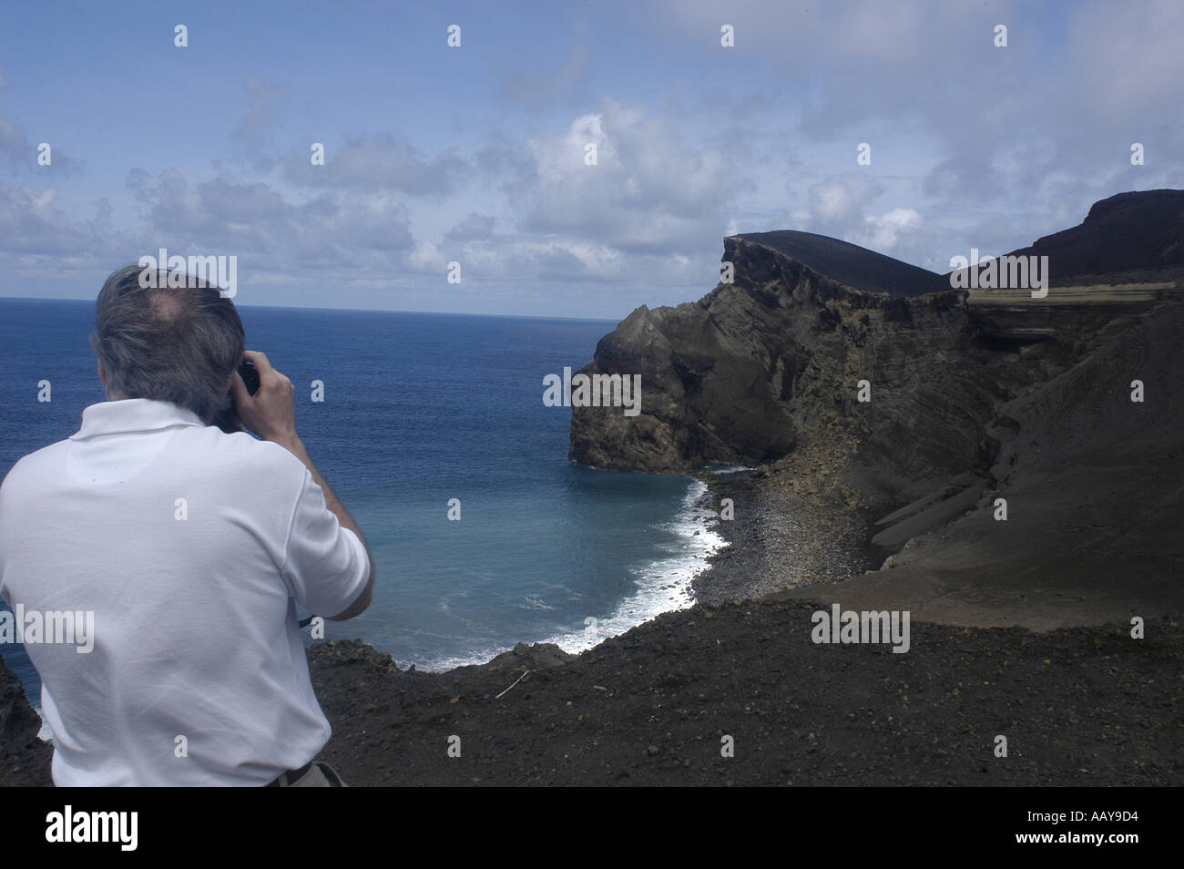 Faial Island volcano the Capelinho a massive volcano with intense ...
