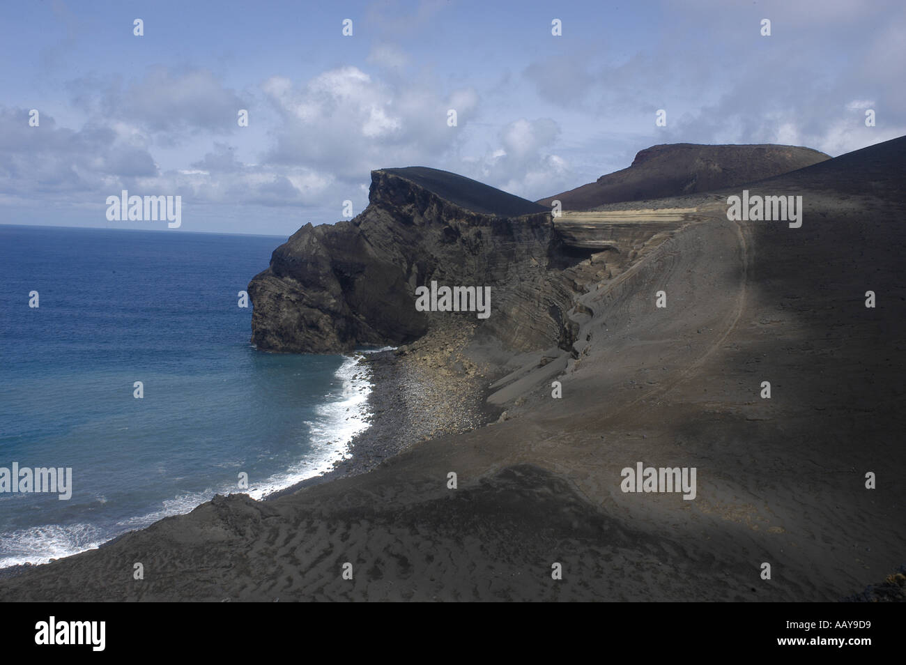 Faial Island volcano the Capelinho a massive volcano with intense ...