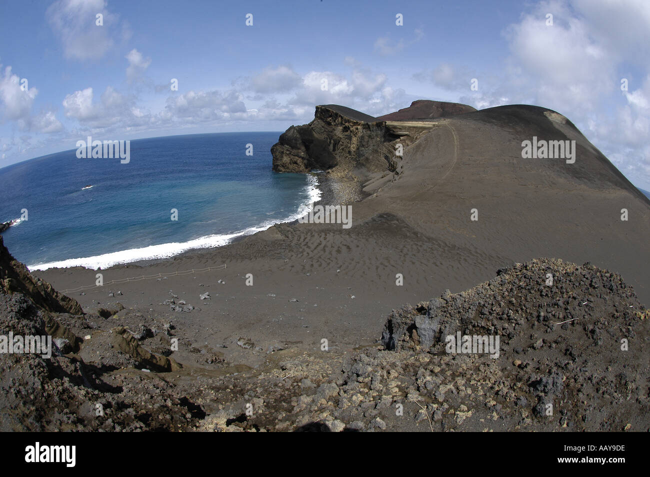 Faial Island volcano the Capelinho a massive volcano with intense ...